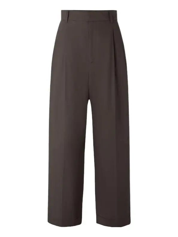 Soeur Pleated Zipper Casual Pants - Black