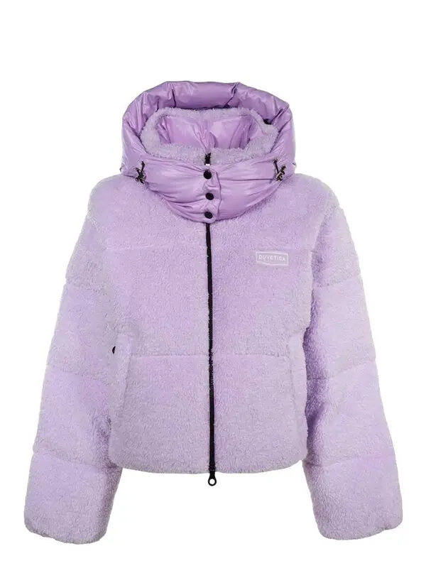 Duvetica Logo Zip-up Down Jacket - Purple