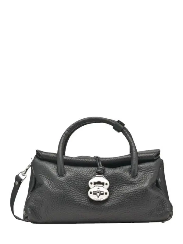 ZANELLATO Twist-lock Fastened Top Handle Bag - Black