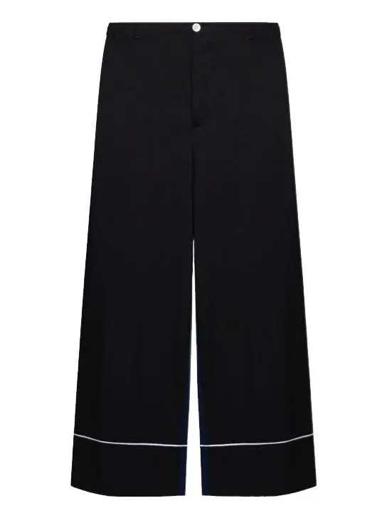 Marni High Waisted Wide-leg Trousers - Black