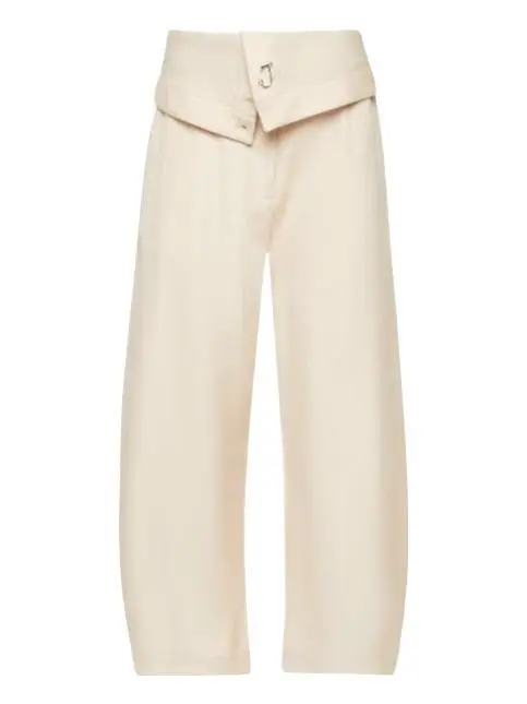 J.W.ANDERSON Jw Anderson Fold-over Trousers - Beige