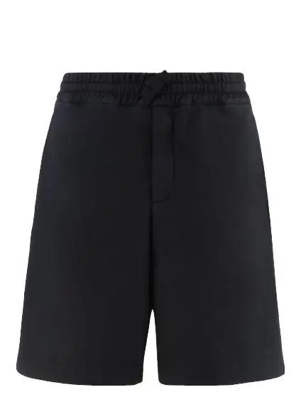 Alexander McQueen Logo Embroidered Drawstring Shorts - Black