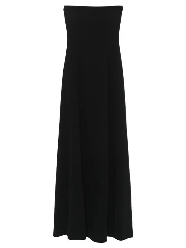 Solace London Bare Shoulder Flared Dress - Black