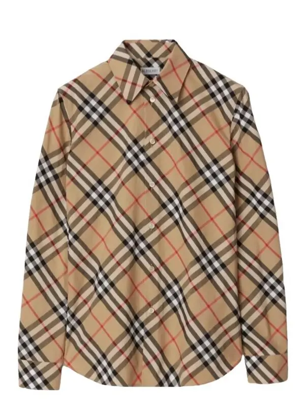 Burberry Long-sleeved Checked Shirt - No