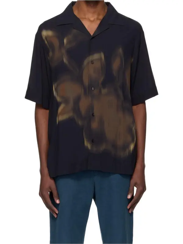 Hugo Boss Floral-printed Shirt - Black