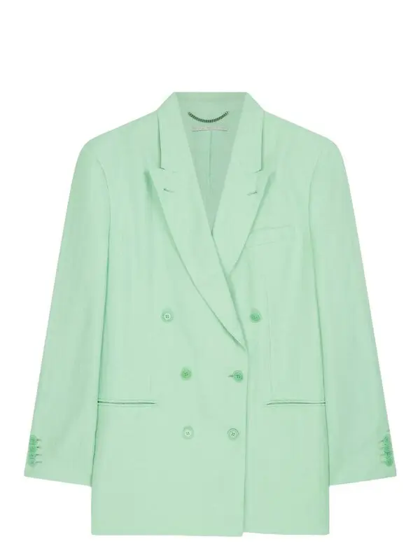 Stella McCartney Oversized Double-breasted Blazer - Green