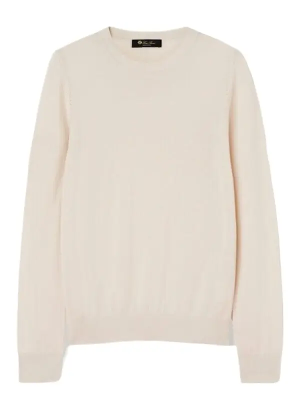 Loro Piana Neo Piuma Crewneck Knitted Jumper - Cassava Color
