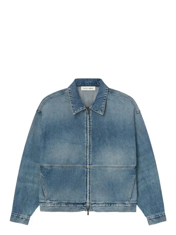 Fear Of God Denim Zip-up Jacket - Blue