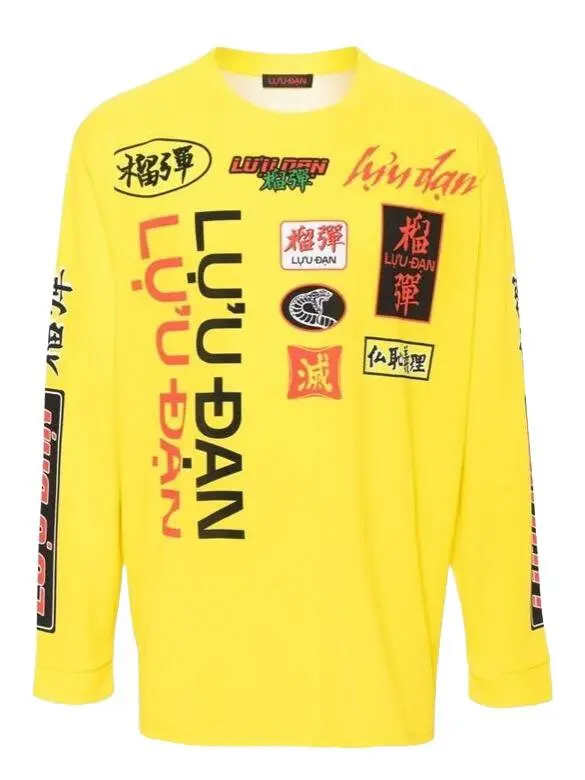 LU'U DAN Oversized Long-sleeved T-shirt - Yellow