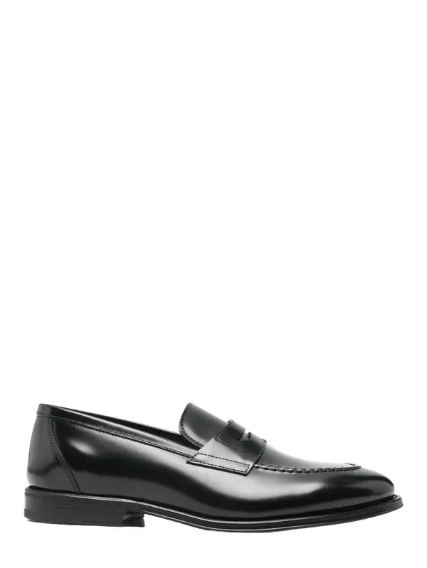 HENDERSON BARACCO Penny-strap Loafers - Black