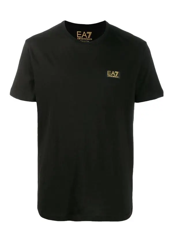 Emporio Armani Logo Printed T-shirt - Black