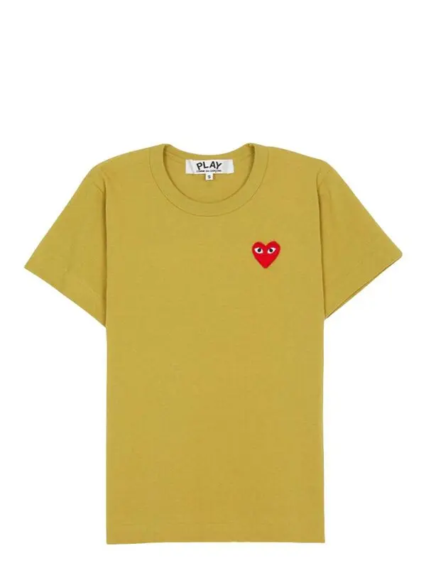Comme Des Garçons Logo Crewneck T-shirt - Tan