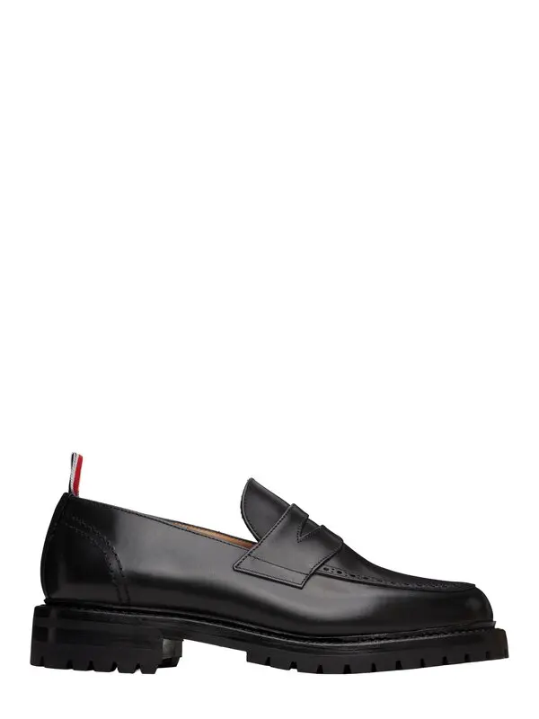Thom Browne Leather Classic Penny Loafers - Black