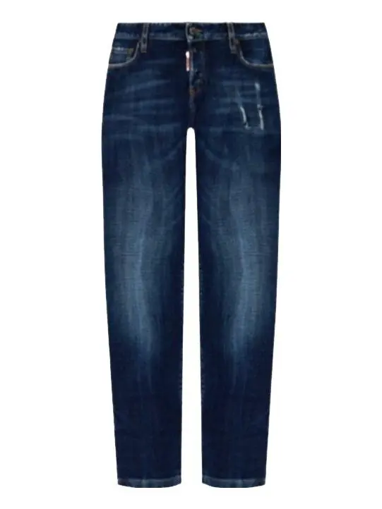 Dsquared2 Faded Straight-leg Jeans - Blue