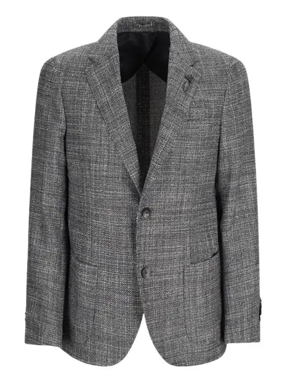 LARDINI Single-breasted Blazer - Gray