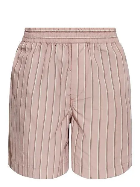 Isabel Marant Étoile Striped Elasticated Waist Shorts - Gray Pink