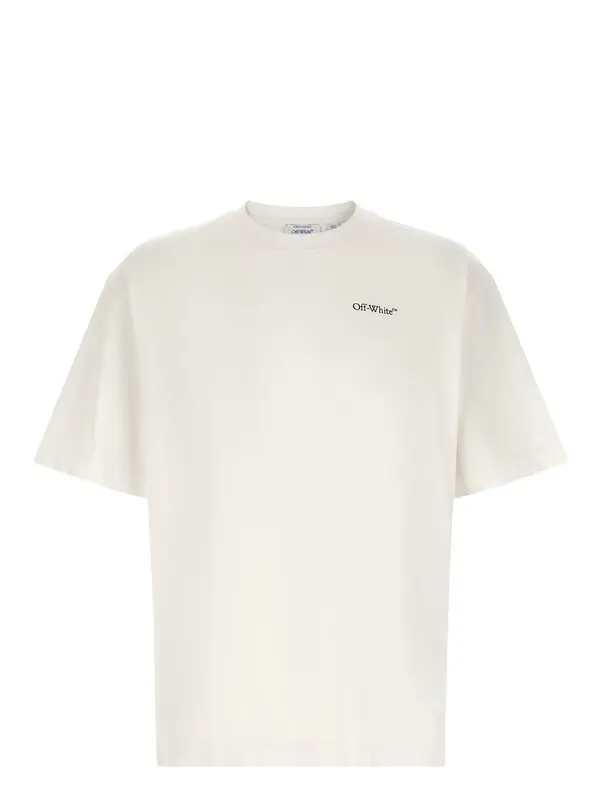 Off-White Logo Printed Crewnek T-shirt - White/black
