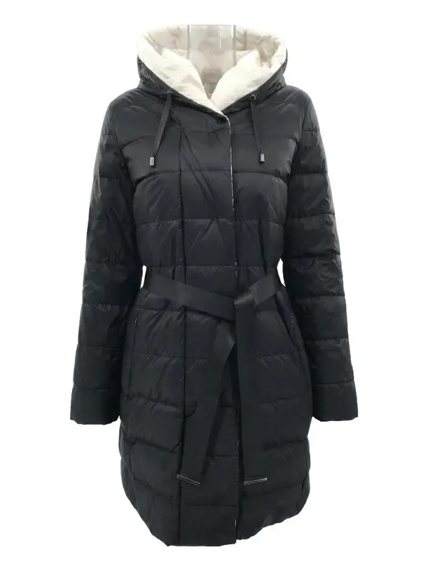 Max Mara Double-sided Hooded Down Jacket - Black