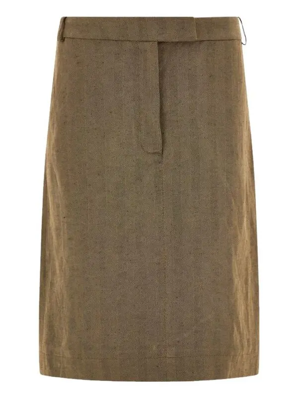FERRAGAMO Knee-length Skirt - Espresso/safari