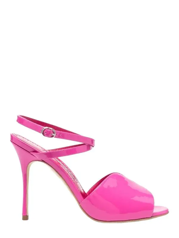 Manolo Blahnik Hourani Open Toe Sandals - Pink