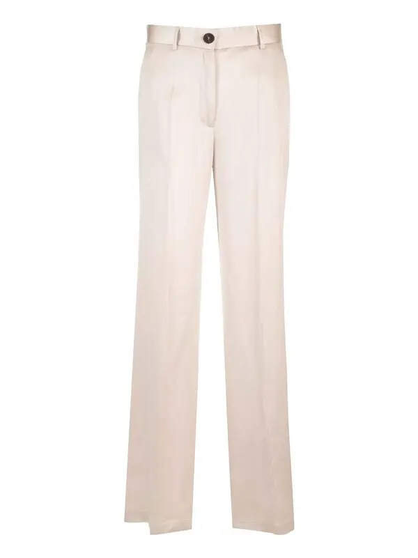 FORTE_FORTE Belted Casual Pants - White