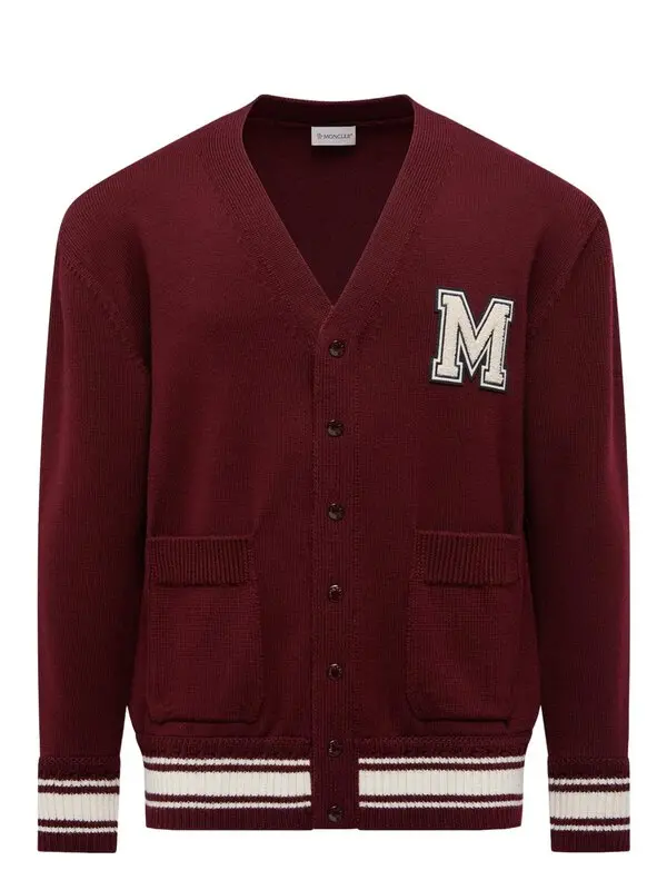 Moncler V-neck Button-up Cardigan - Brown