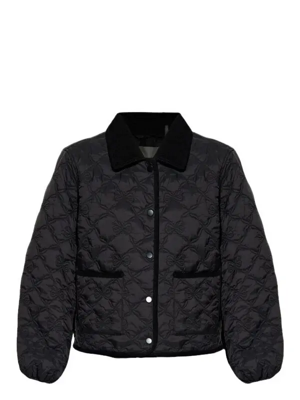 LoveShackFancy Quilted Jacket - Black