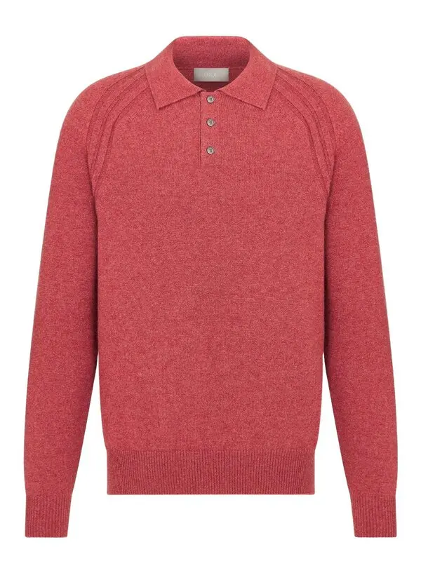 Dior Icons Long-sleeved Polo Shirt - Pink