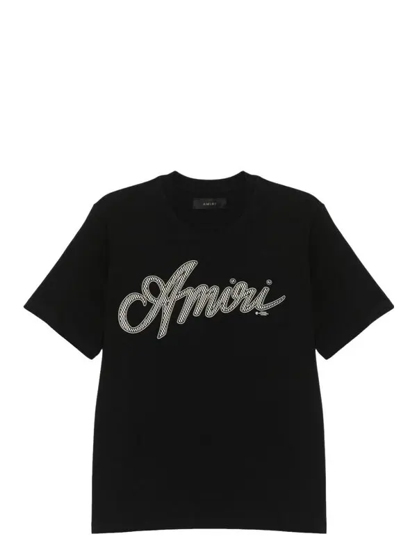 Amiri Script Crewneck T-shirt - Black