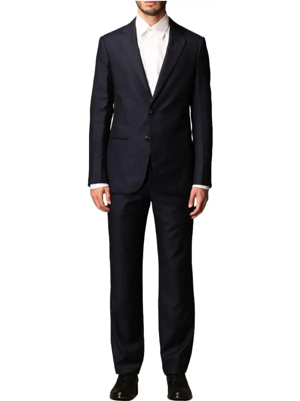 Giorgio Armani Dark Blue Suit Set - Black