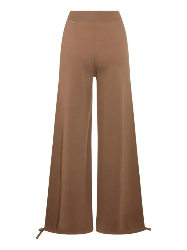 Max Mara Nigeria Wide-leg Knitted Pants - Brown