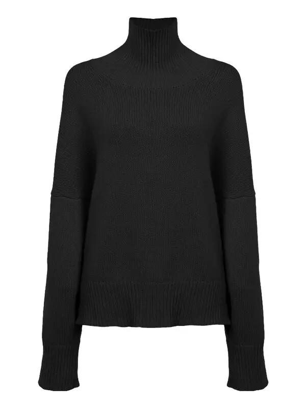 Chloé High-neck Loose-fit Sweater - Black