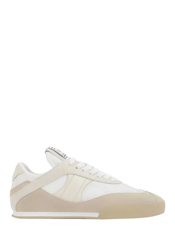 Chloé Kick Lace-up Sneakers With Embossed Logo - Nude