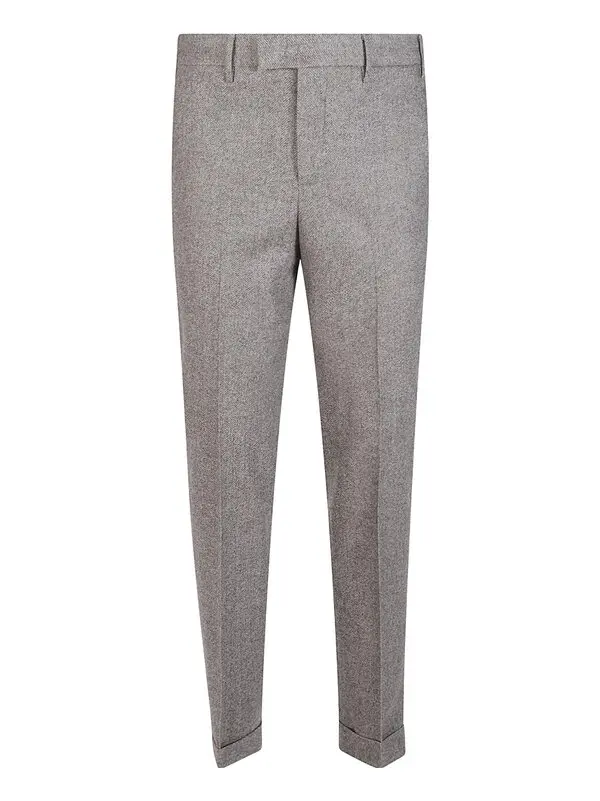 PT TORINO Virgin Wool-blend Tailored Pants - Gray