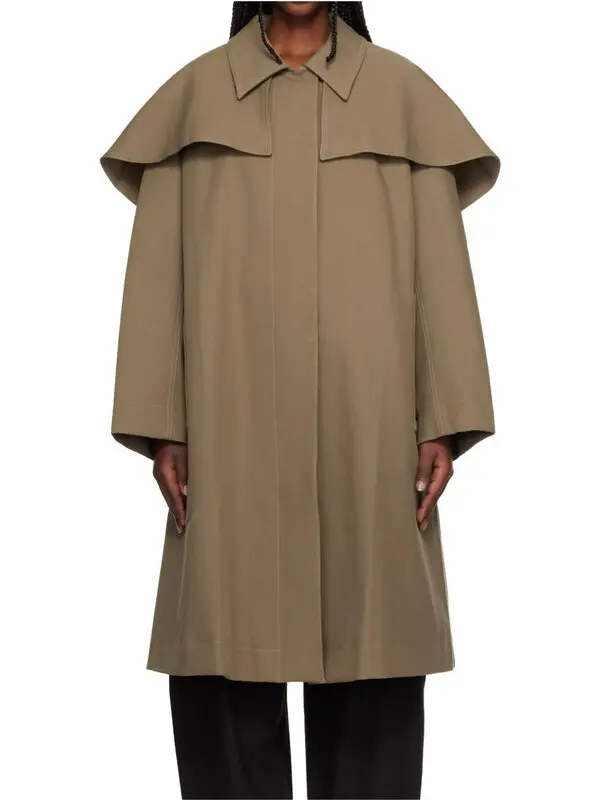 Studio Nicholson Long-sleeved Trench Coat - Brown