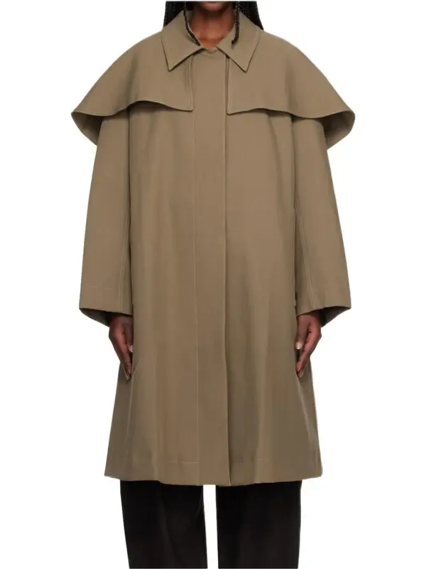 Studio Nicholson Long-sleeved Trench Coat - Brown
