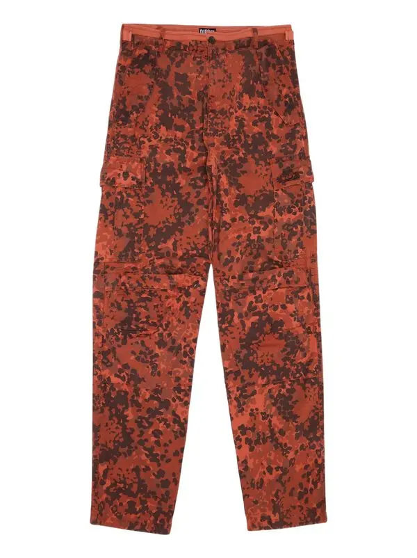 DIESEL® Wide-leg Cargo Pants - Brown