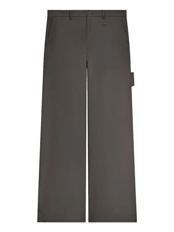 COURREGES Belt-loop Trousers - Carbon
