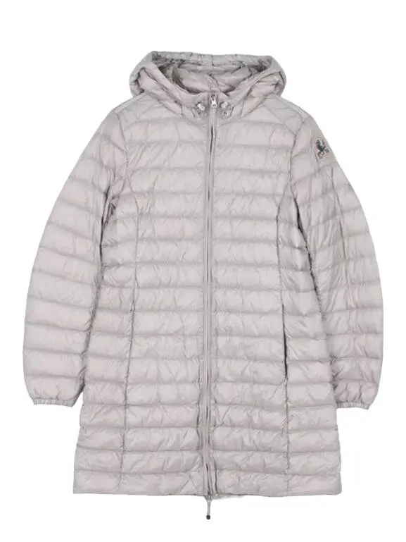 PARAJUMPERS Hooded Down Jacket With Logo And Zip Closure - White