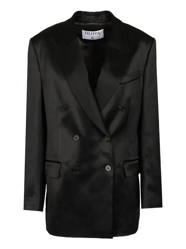 Filippa K Double-breasted Blazer Jacket - Black