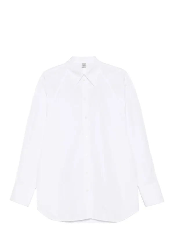 TOTEME Curved Hem Raglan-sleeved Shirt - No