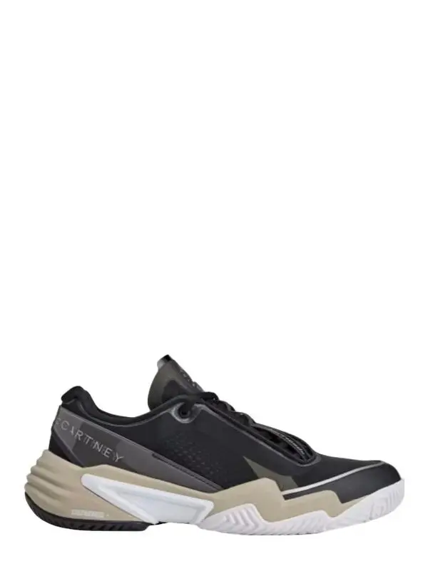 Adidas By Stella McCartney Barricade Lace-up Sneakers - Core Black / Silver Metallic / Almond Milk-smc