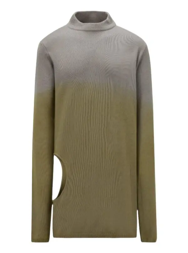 Moncler Subhuman Cut-out Jumper - Green