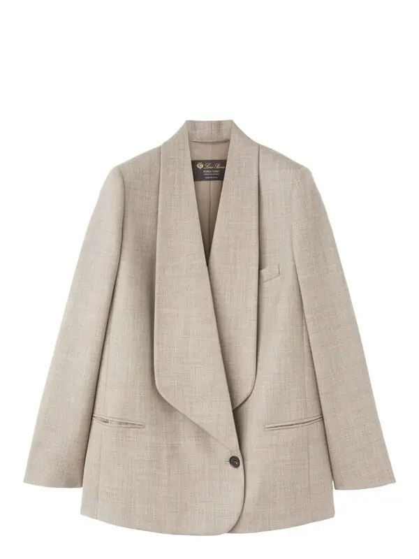 Loro Piana Long-sleeved Suit Coat With Welt Pockets - Light Patterned