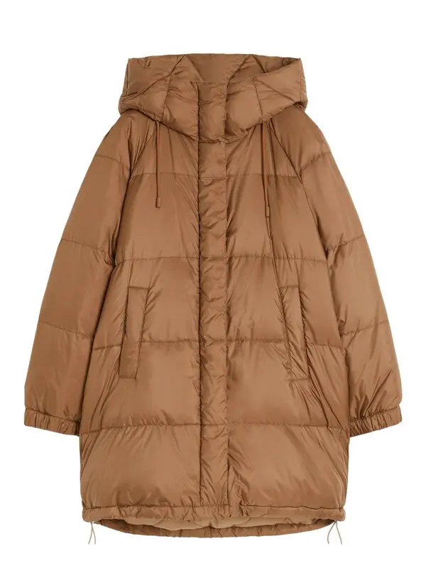 Max Mara Hooded Reversible Jacket - Hazelnut Brown