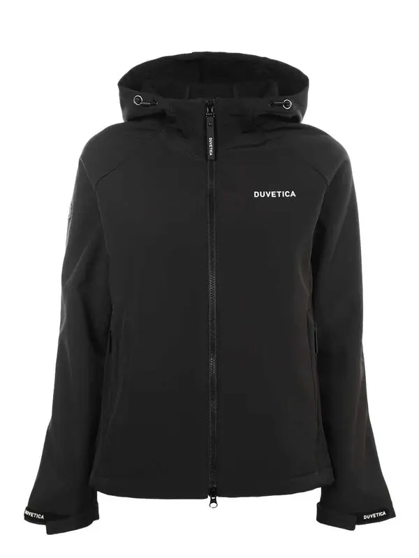Duvetica Logo Zip-up Casual Jacket - Black