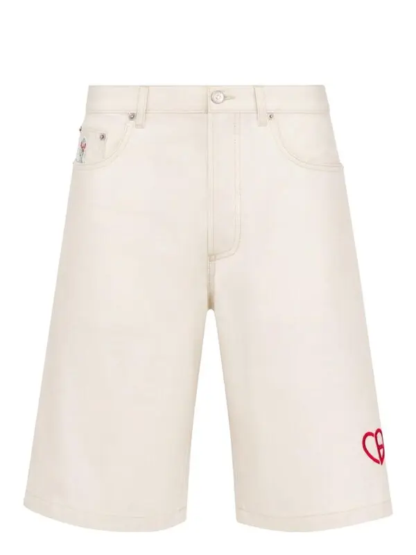 Dior Button Detailed Bermuda Shorts - White