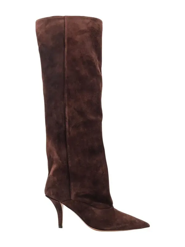 Paris Texas Pointed Toe Stiletto Heel Boots - Black