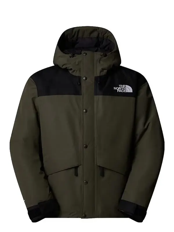 The North Face Mountain Down Jacket - New Taupe Green-tnf Black