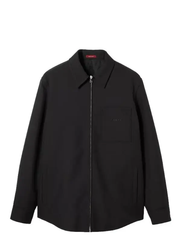 Gucci Twill Zip Overshirt - Black